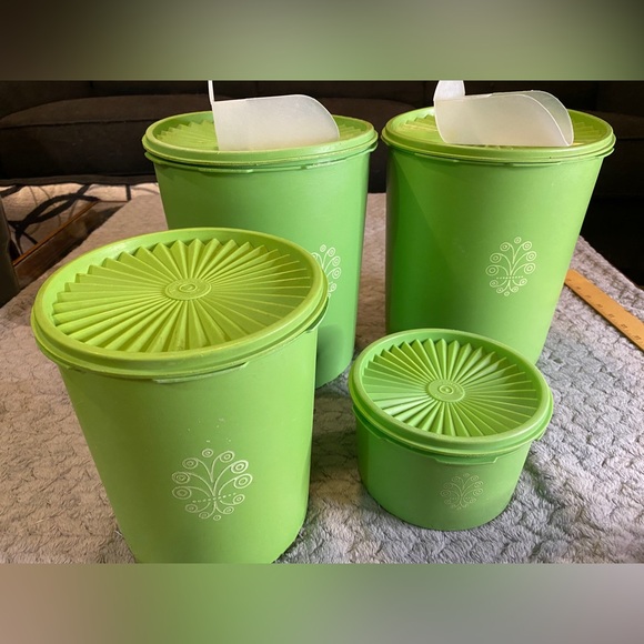 Tupperware | Kitchen | Vintage Tupperware Green Apple Nesting Servalier ...